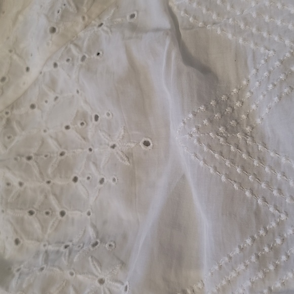 Zara | Tops | Zara Openwork Embroidery Shirt | Poshmark